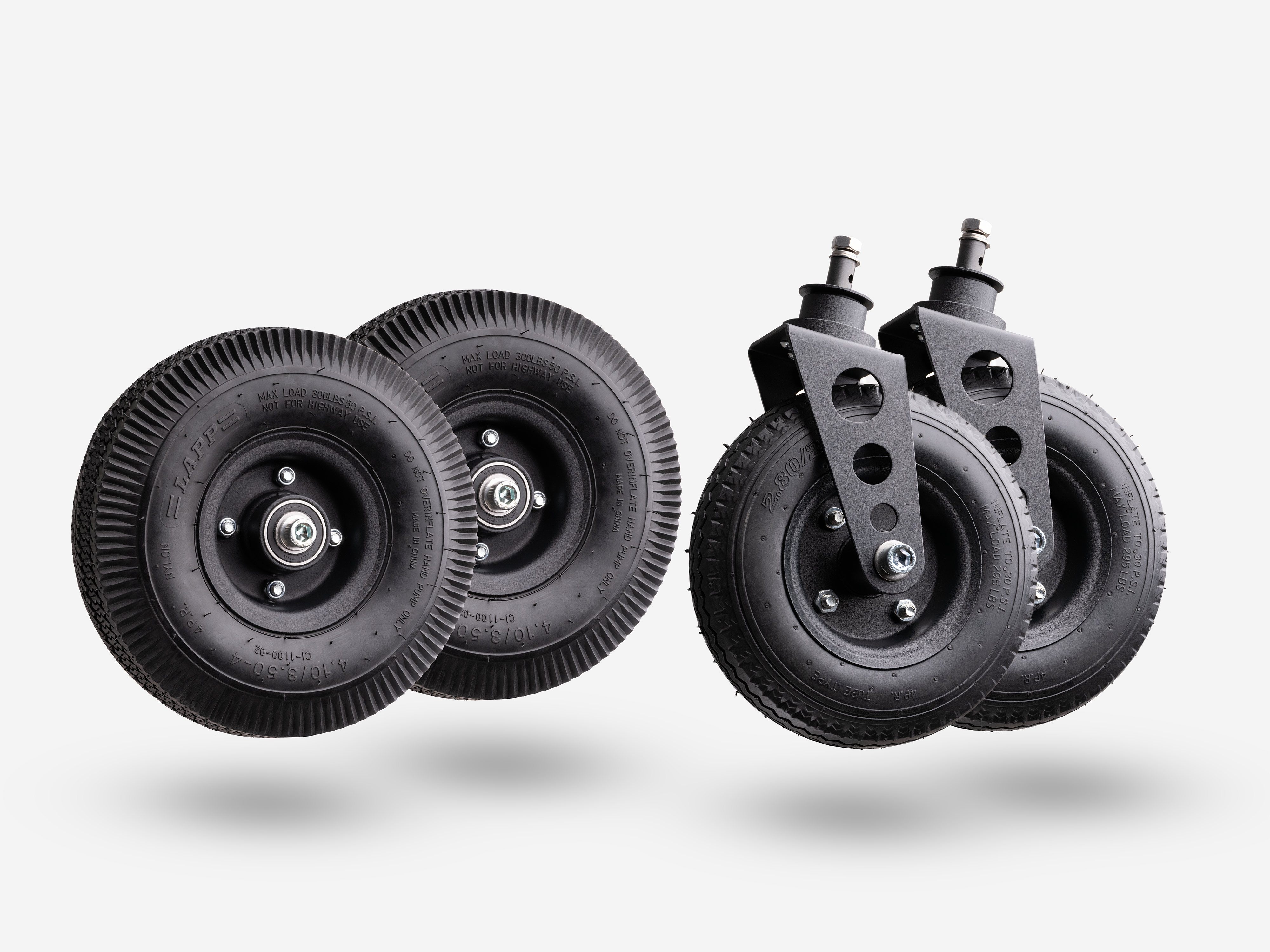 Rubber Wheels set – Mule carts